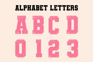 Pink Graphic Distressed Alphabet Letter Graphic by Beer Design ...