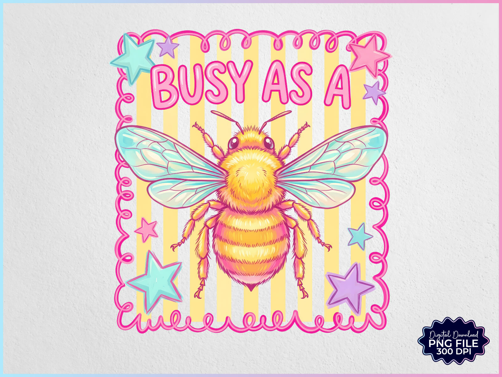Preppy Busy As a Bee PNG Graphic by Creative Community · Creative Fabrica