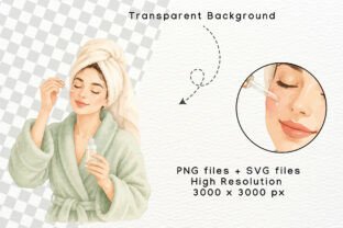 Self Care Routine Watercolor Clipart PNG Graphic by CozyNest Studio ...