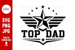 Top Dad Military Wings SVG Graphic by GoodPShop · Creative Fabrica
