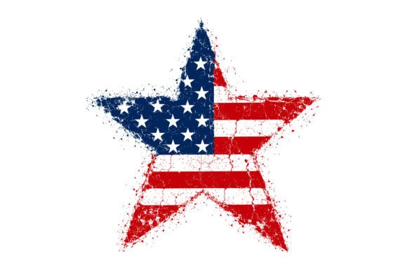 USA Flag Star SVG Design Graphic by Design Station · Creative Fabrica