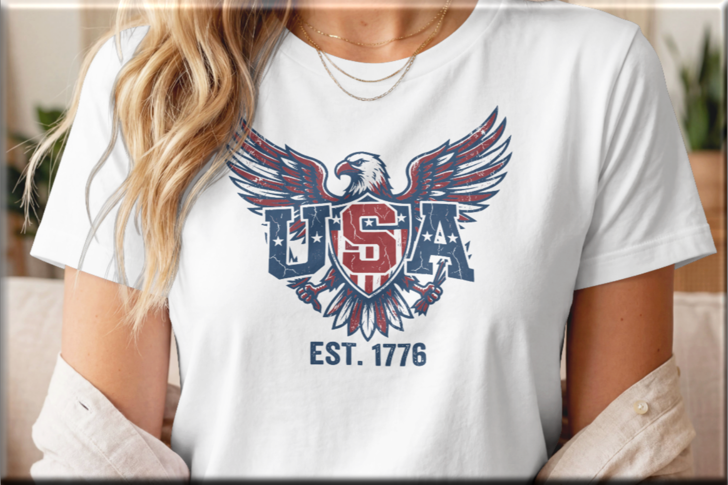 Vintage USA Eagle 1776 Retro SVG & PNG Graphic by Nice Ass Design Co ...