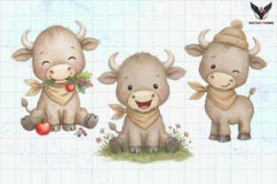 Watercolor Baby Cow Clipart PNG Graphic by VictoryHome · Creative Fabrica