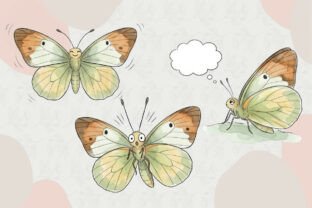 Watercolor Little Butterfly PNG Graphic by LL Design · Creative Fabrica