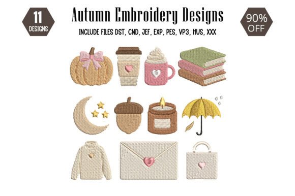 Autumn Embroidery Design · Creative Fabrica