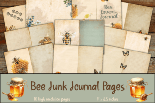 Bee Lovers Junk Journal Mini Kit, Graphic by Shabby paper boutique ...