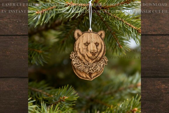 Bear Suncatcher Ornament Svg Laser Cut Graphic by Cornelia · Creative ...