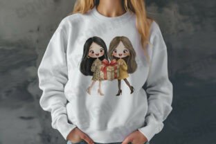 Cute Best Friends 18 PNG Graphic by COW.design · Creative Fabrica