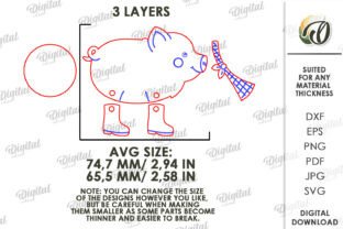 Farm Animals Magnet Laser Cut · Creative Fabrica