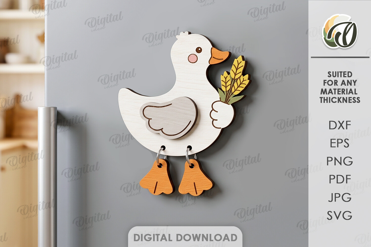 Farm Animals Magnet Laser Cut · Creative Fabrica