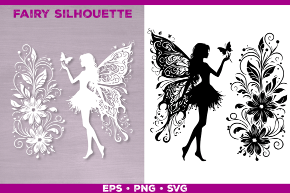 Floral Fairy SVG Design Graphic by julimur · Creative Fabrica