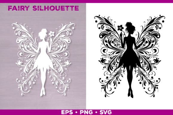 Floral Fairy SVG Design Graphic by julimur · Creative Fabrica