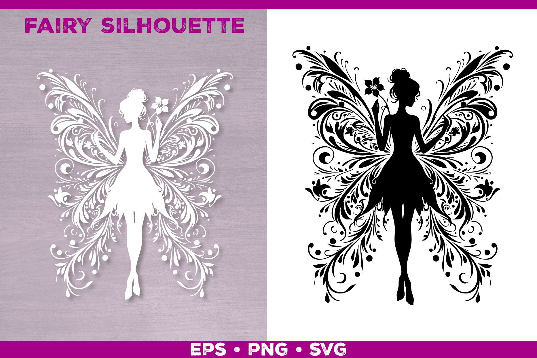 Floral Fairy SVG Design Graphic by julimur · Creative Fabrica