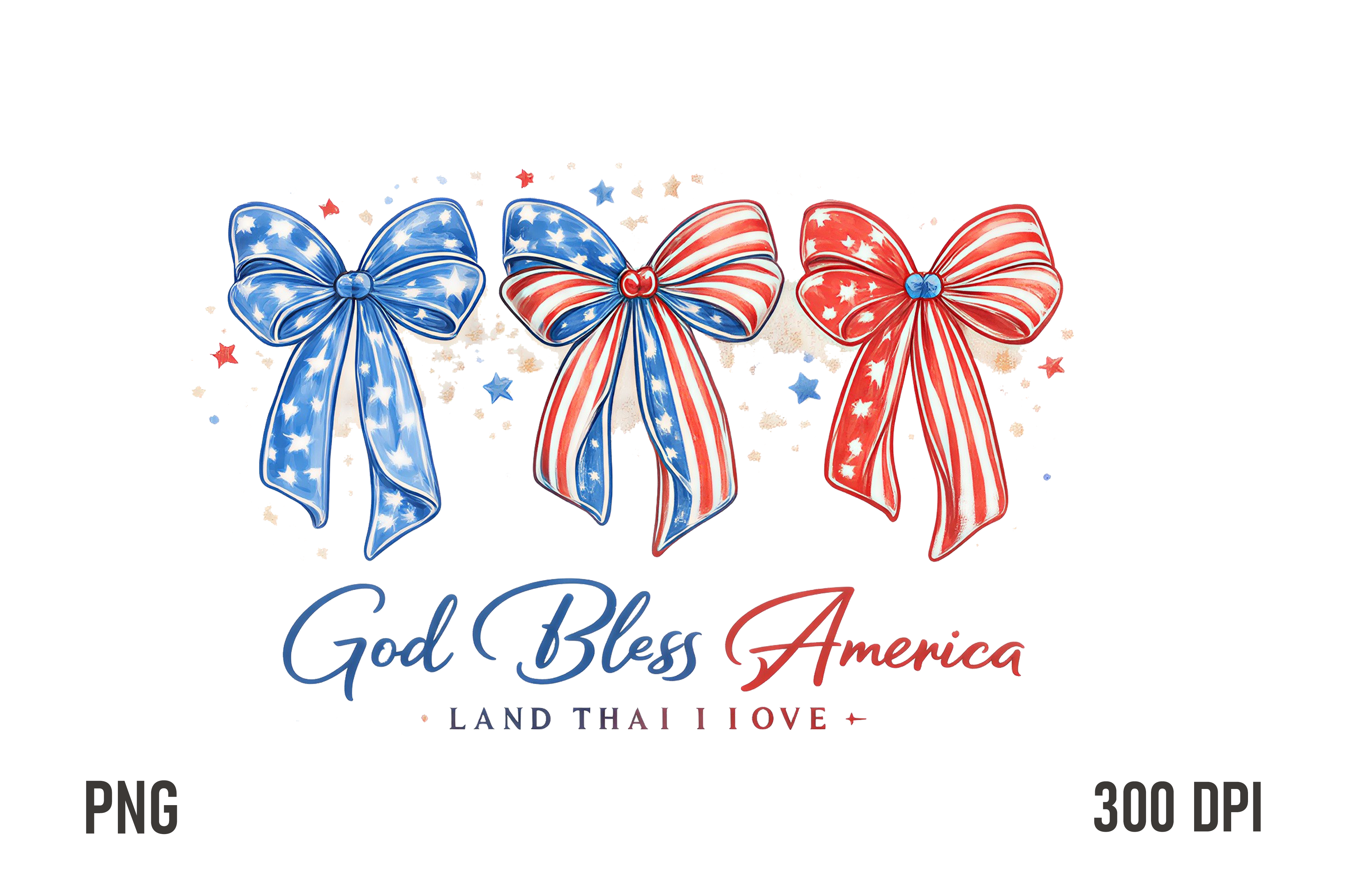 God Bless America Bow PNG Graphic by SaraahCraft · Creative Fabrica