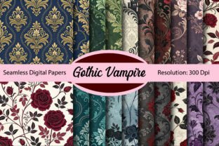 Gothic Vampire Seamless Digital Paper Graphic by Colourful · Creative ...