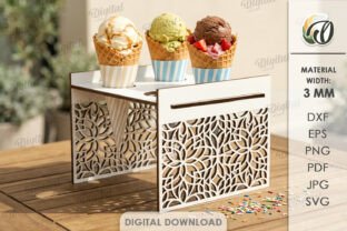 Ice Cream Cone Holders Bundle Laser Cut · Creative Fabrica