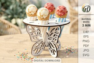 Ice Cream Cone Holders Bundle Laser Cut · Creative Fabrica