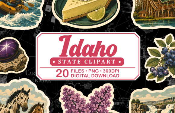 Alabama Vintage Travel Clipart Graphic by digitalplannerland · Creative ...