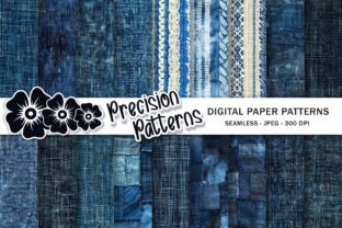 Mix Urban Indigo Denim Fabric Texture Graphic by Precision Patterns ...