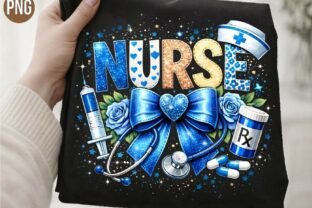 Royal Blue Glitter Nurse Life PNG Shirt Graphic by Aria Creates ...