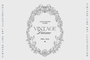5 Vintage Baroque Frames Graphic by NassyArt · Creative Fabrica