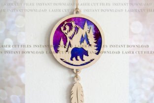 Bear Suncatcher Ornament Svg Laser Cut Graphic by Cornelia · Creative ...