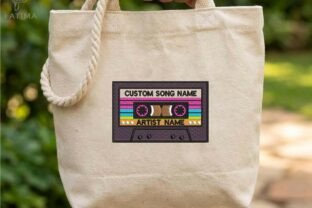 Cassette Tape Patch Embroidery Design · Creative Fabrica