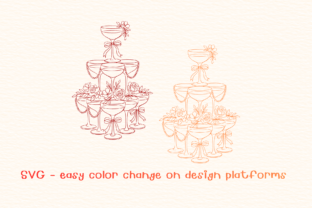 Champagne Tower SVG PNG Graphic by zeynepozlemnur · Creative Fabrica