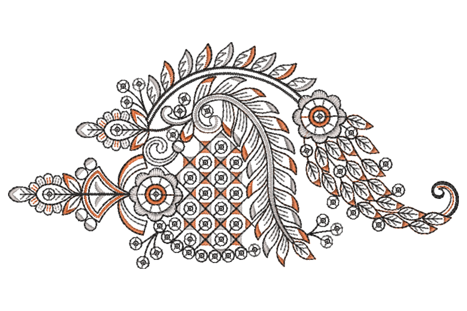 Creative Flowers Embroidery Design · Creative Fabrica