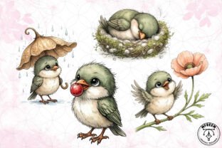 Cute Baby Bird Clipart PNG Graphic by mfreem · Creative Fabrica