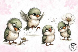 Cute Baby Bird Clipart PNG Graphic by mfreem · Creative Fabrica