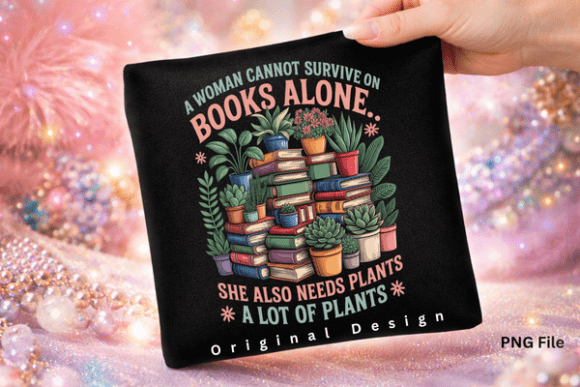 Funny Gardening Books and Plants PNG Graphic by FabiCraft99 · Creative ...