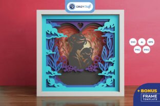Heart of Home 3D Shadow Box · Creative Fabrica