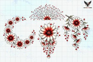 Vintage Floral Elements PNG Graphic by VictoryHome · Creative Fabrica