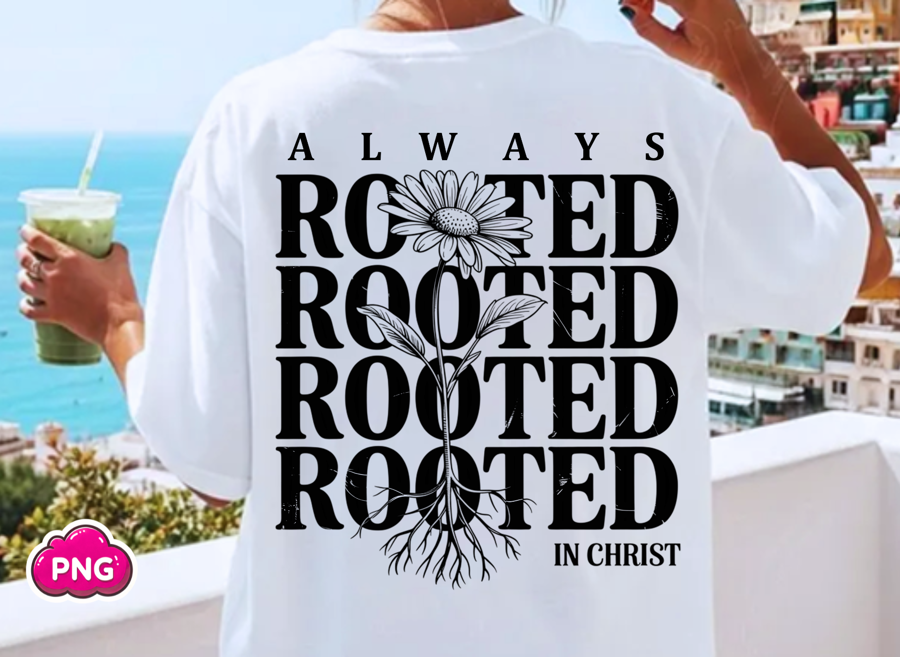 Christian Floral Always Rooted in Christ Graphic by Nigel Store ...