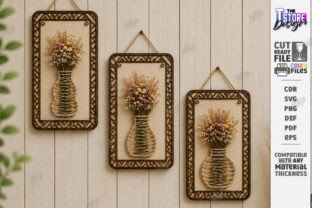 DIY String Art Wall Vase Laser Cut | CNC · Creative Fabrica