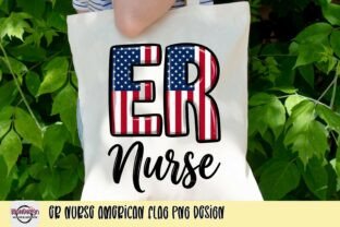 ER Nurse American Flag PNG Design Graphic by BbowDesign · Creative Fabrica
