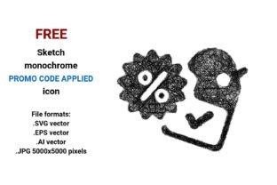 FREE Sketch Promo Code Applied Icon Graphic by davidzydd · Creative Fabrica