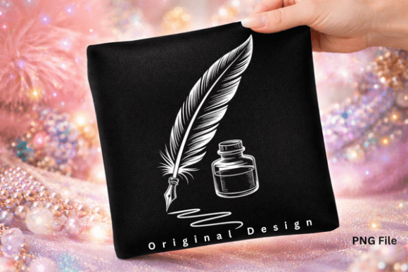 Feather Writing Vintage Quill Pen PNG Graphic by FabiCraft99 · Creative ...