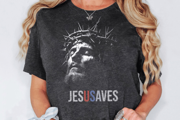 Jesus Saves PNG, Patriotic Christian PNG Graphic by Hello December ...