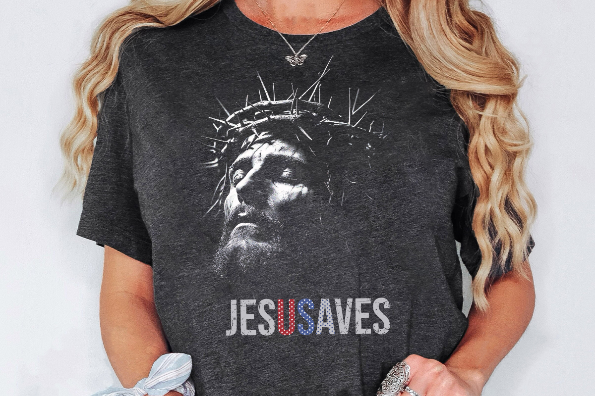 Jesus Saves PNG, Patriotic Christian PNG Graphic by Hello December ...