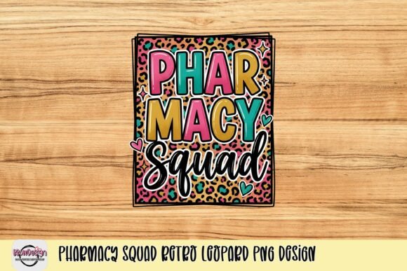 Pharmacy Squad Retro Leopard PNG Design Graphic by BbowDesign ...