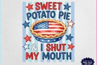 Preppy Patriotic Sweet Potato Pie PNG Graphic by Creative Community ...