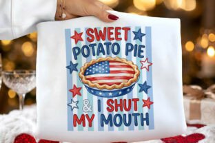 Preppy Patriotic Sweet Potato Pie PNG Graphic by Creative Community ...