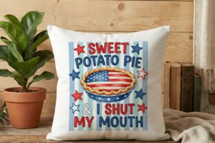 Preppy Patriotic Sweet Potato Pie PNG Graphic by Creative Community ...