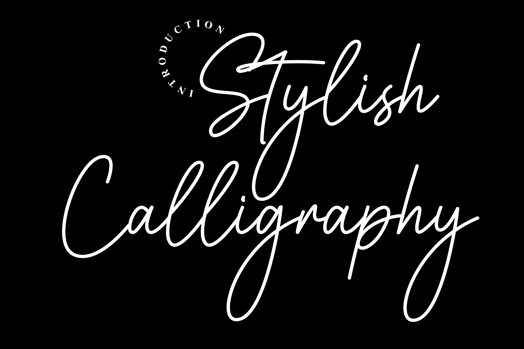 Stylish Calligraphy Font by Black line · Creative Fabrica