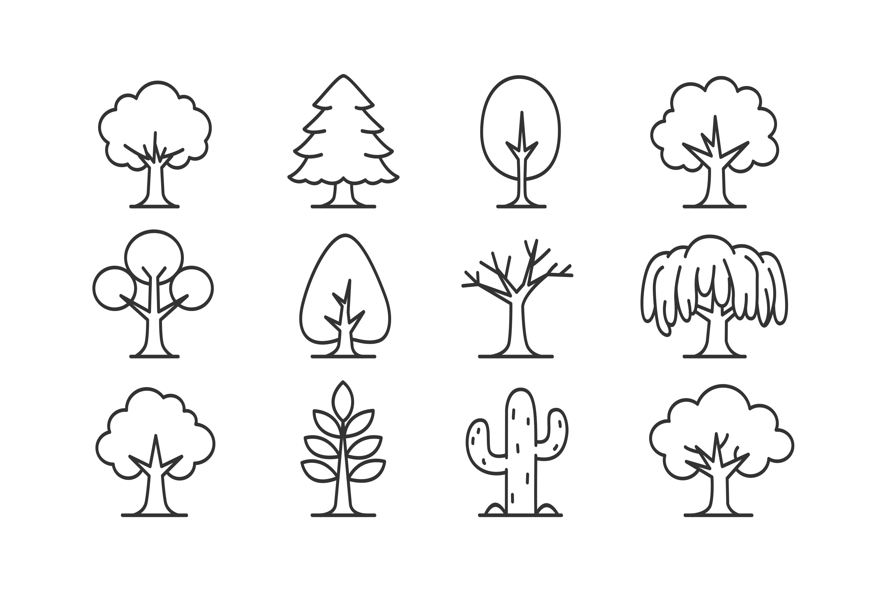Trees and Plants Graphic by dzgnvibe · Creative Fabrica