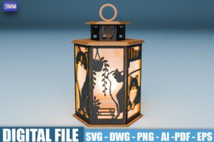 Tuxedo Cat Lantern SVG · Creative Fabrica
