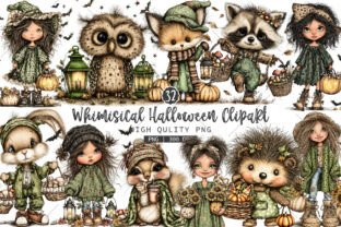 Whimsical Halloween PNG Clipart Graphic by RevolutionCraft · Creative ...