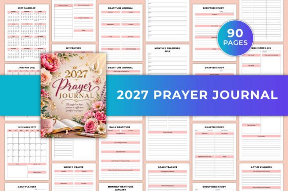 2027 Prayer Journal KDP Graphic Graphic by SR KDP · Creative Fabrica